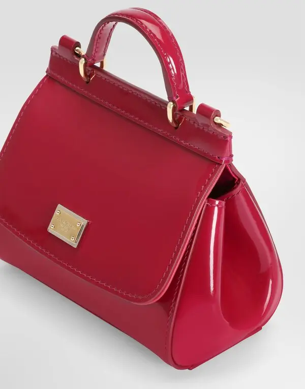 Dolce & Gabbana Sicily Patent Leather Handbag Accessories Leather
