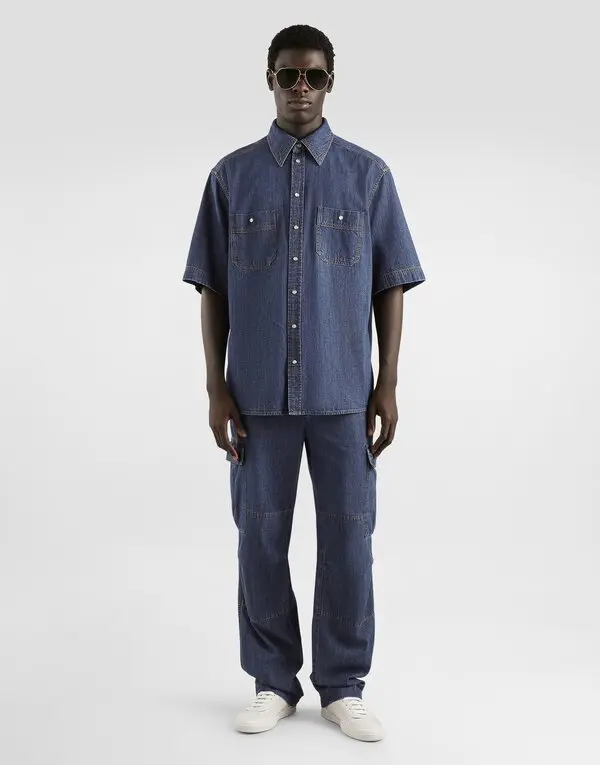 Dolce & Gabbana Denim Shirt Denim Multi-colored