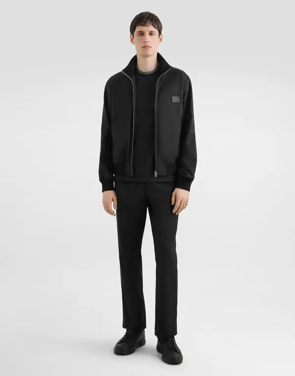 Dolce & Gabbana Wool Canvas Jacket Coats And Jackets