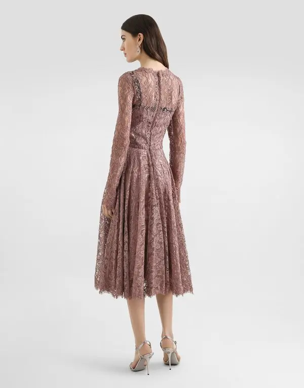 Dolce & Gabbana Lace Dress Dresses - Lilac