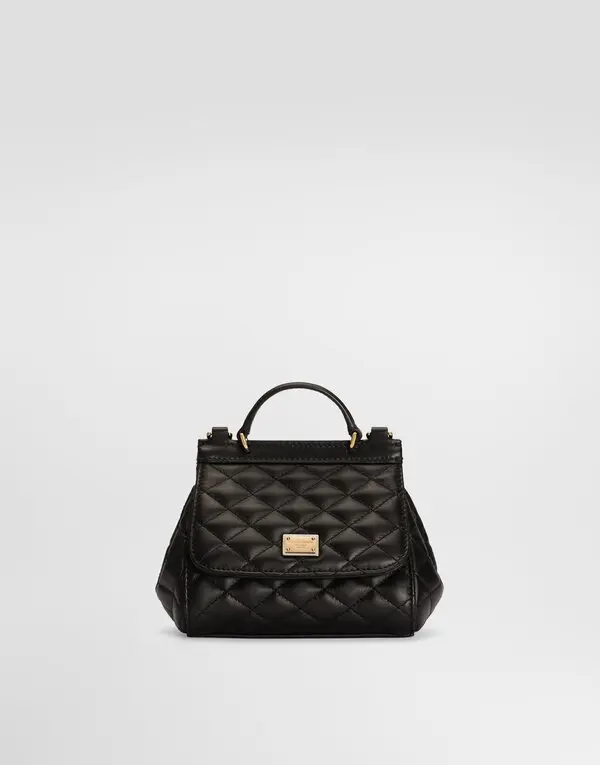 Dolce & Gabbana Sicily Handbag In Nappa Leather Accessories - Black