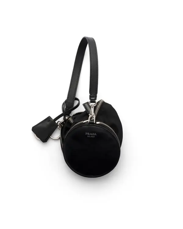 Prada Re-nylon And Leather Foldable Mini-bag