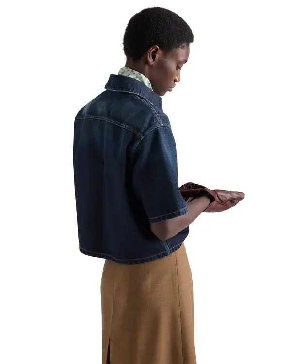Prada Short-sleeved Denim Shirt