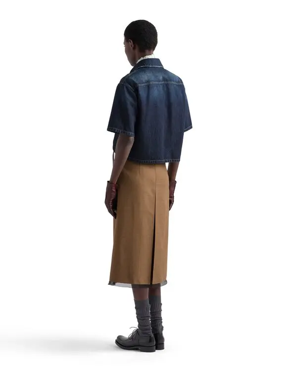Prada Short-sleeved Denim Shirt
