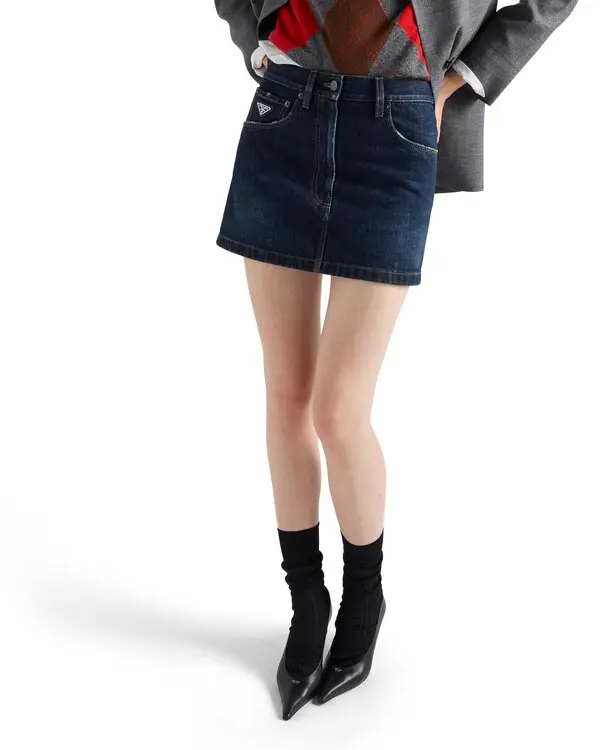 Prada Denim Miniskirt
