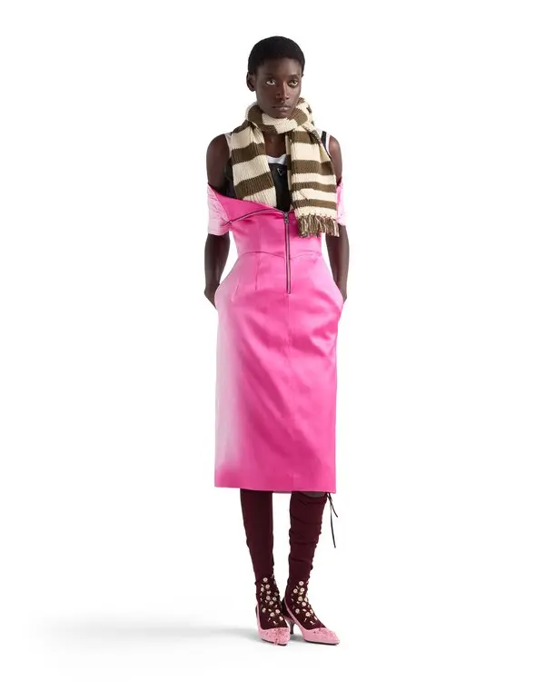 Prada Washed Duchesse Dress
