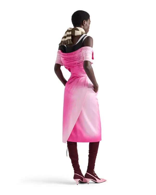 Prada Washed Duchesse Dress