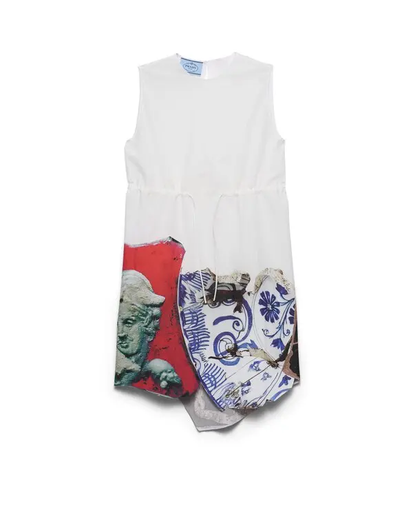 Prada Printed Compact Fabric Dress
