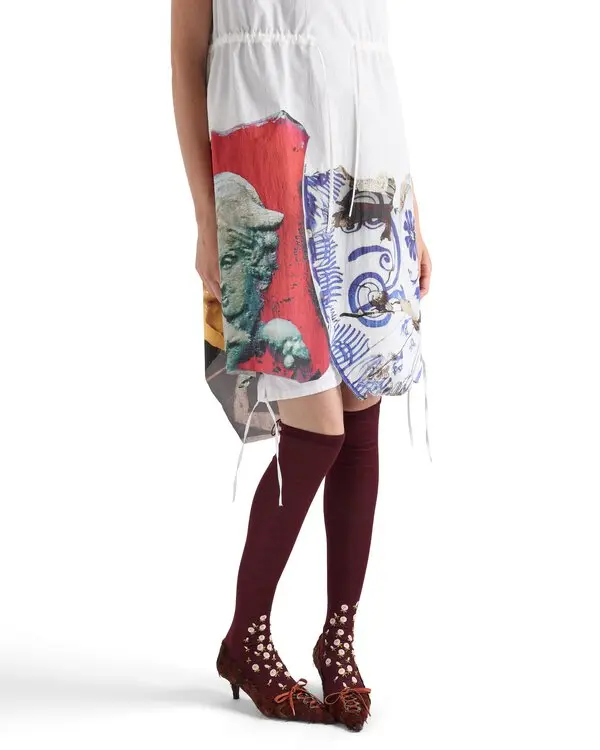 Prada Printed Compact Fabric Dress