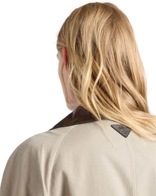Prada Single-breasted Old Poplin Coat