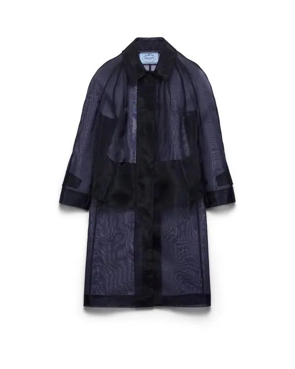 Prada Single-breasted Crinoline Coat