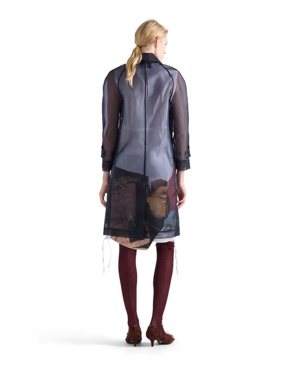 Prada Single-breasted Crinoline Coat