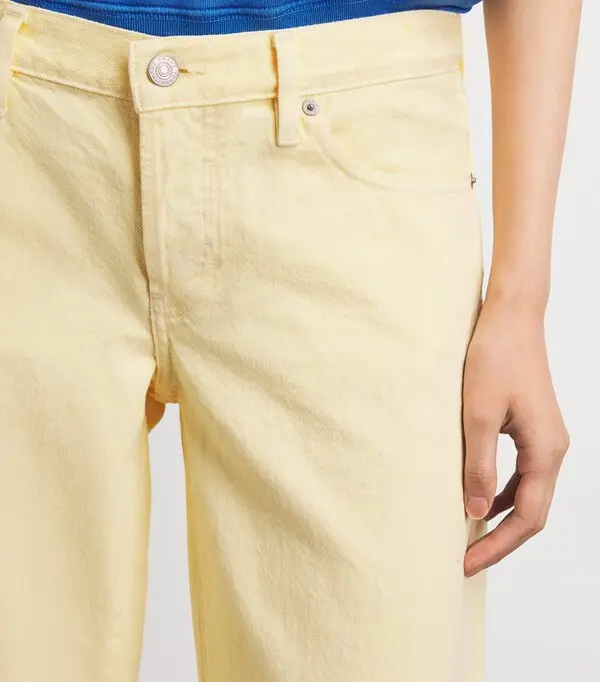 FRAME The Pixie Gray Wide-leg Jeans
