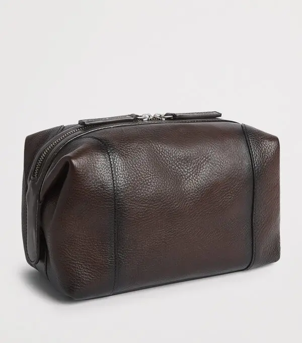 Officine Creative Pebbled Leather Washbag