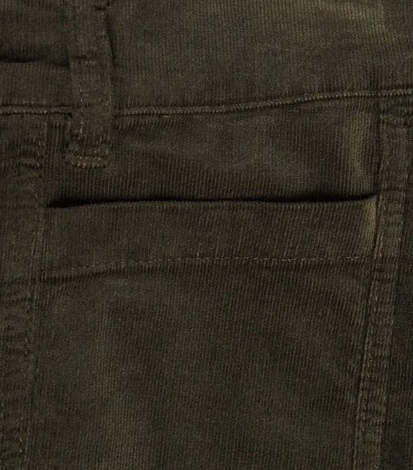 FRAME Le Slim Palazzo Corduroy Wide-leg Jeans - Green