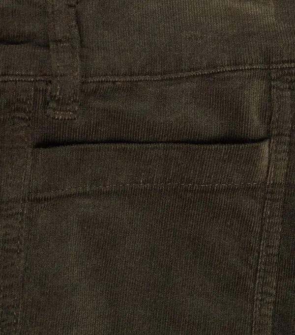 FRAME Le Slim Palazzo Corduroy Wide-leg Jeans - Green