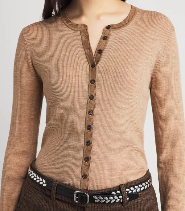 Polo Ralph Lauren Wool Ribbed Cardigan