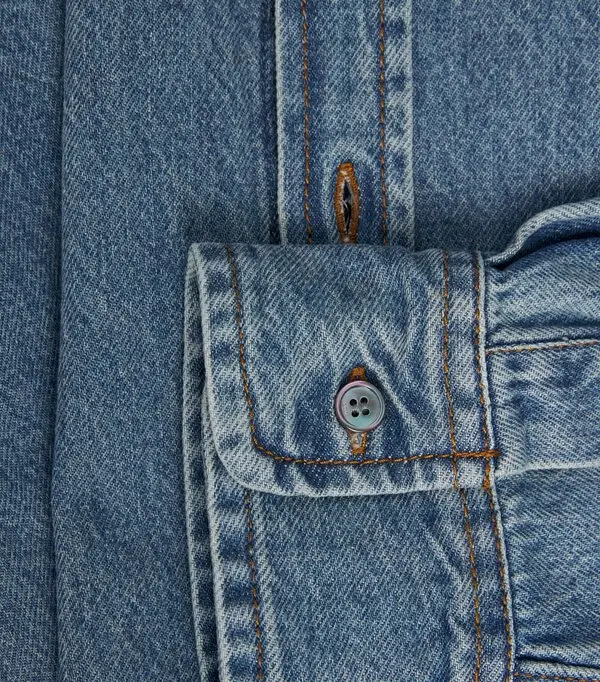 AMI Paris De Coeur Denim Shirt