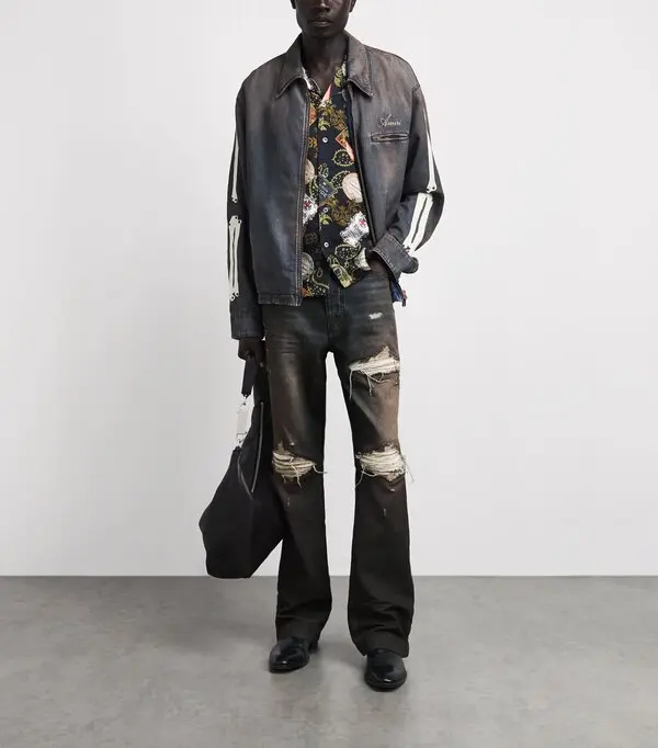 Amiri Ripped Mx1 Straight Jeans