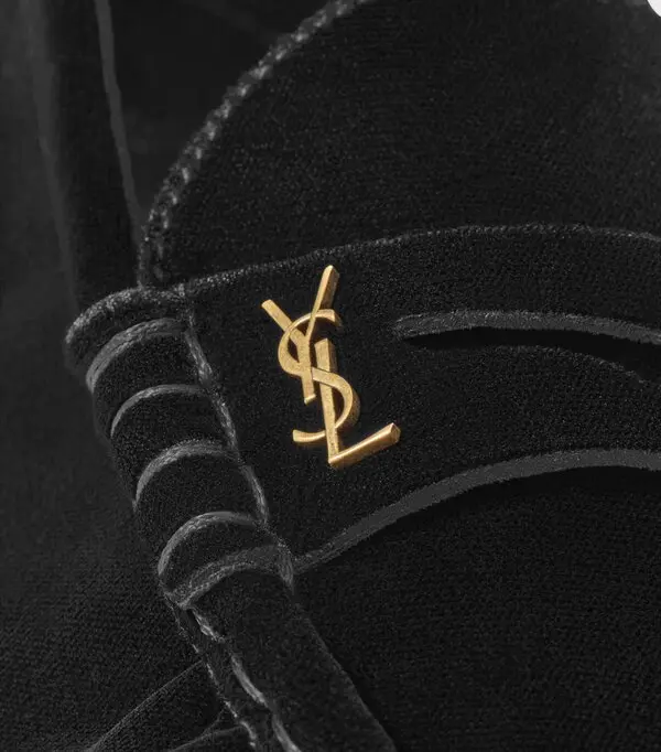 Saint Laurent Velvet Le Loafers