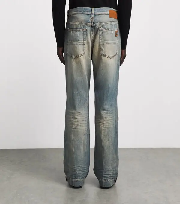 Amiri Ripped Repair Mx1 Straight Jeans