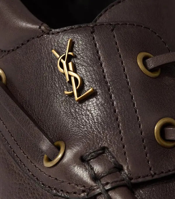 Saint Laurent Leather Bateau Le Loafers
