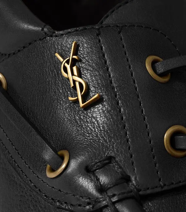 Saint Laurent Leather Bateau Le Loafers