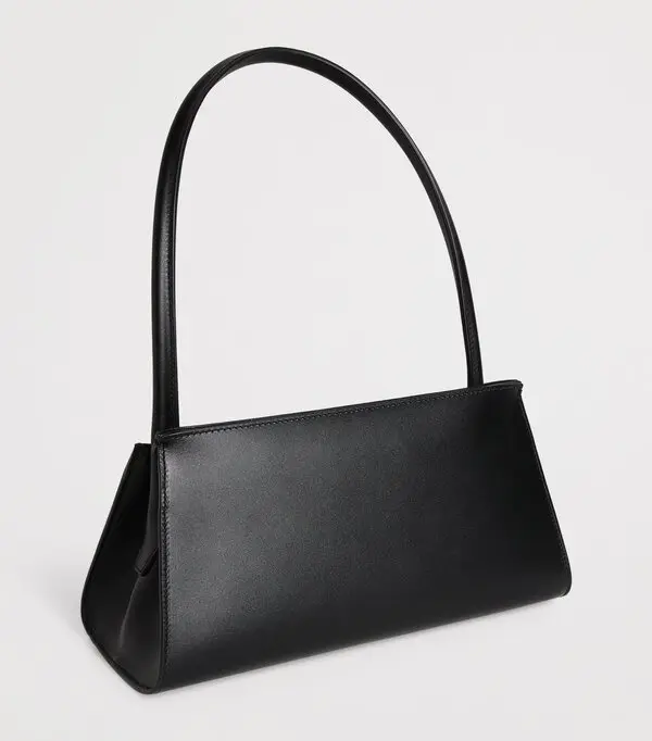 AMI Paris Small Leather Mimi Shoulder Bag - Black
