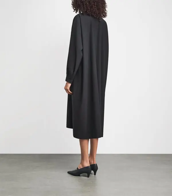 Eskandar Stretch-wool Midi Shirt Dress