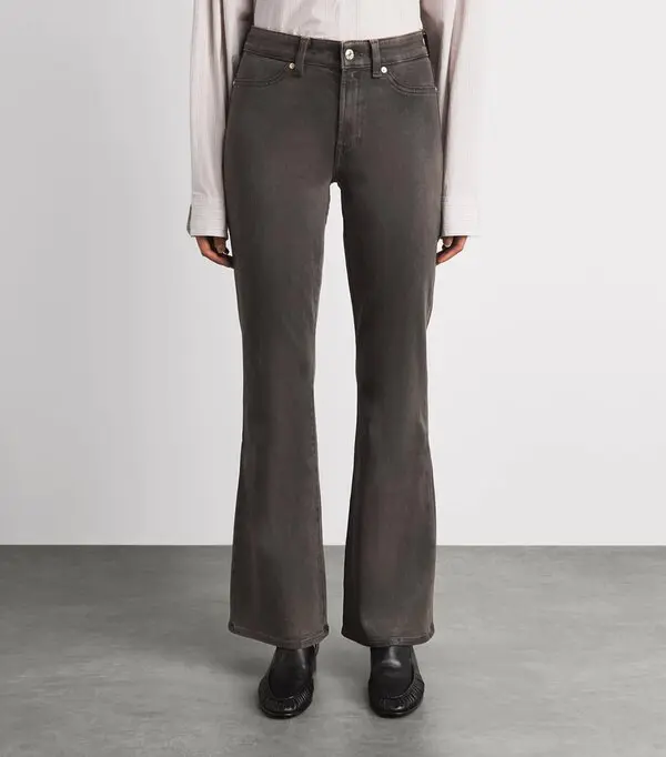 7 For All Mankind Coated The Leggy Bootcut Jeans