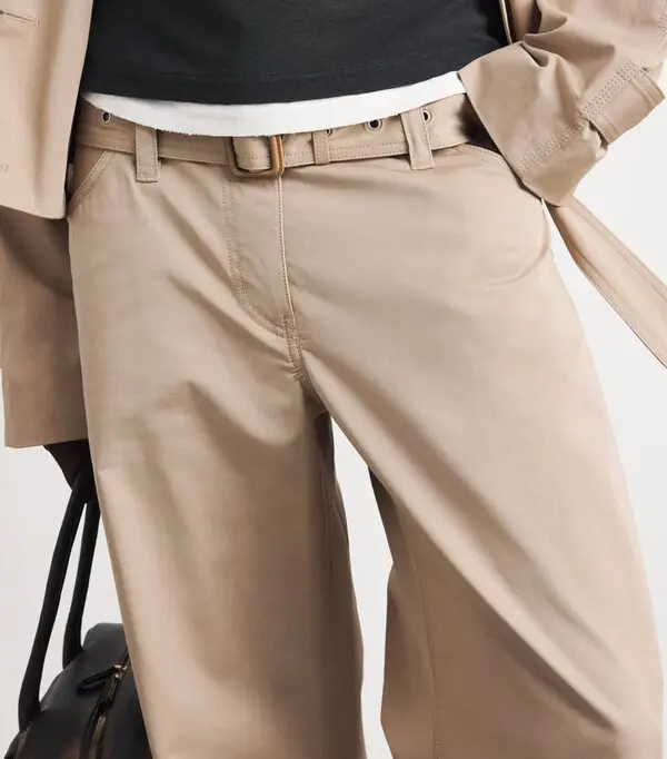 Acne Studios Cotton Belted Trousers