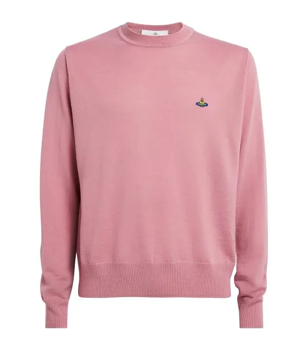 VIVIENNE WESTWOOD Alex Wool Crew Neck Jumper - Pink