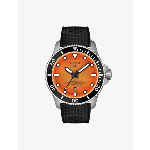TISSOT Seastar 2000 Stainless-steel And Ceramic Watch 44mm - Orange
