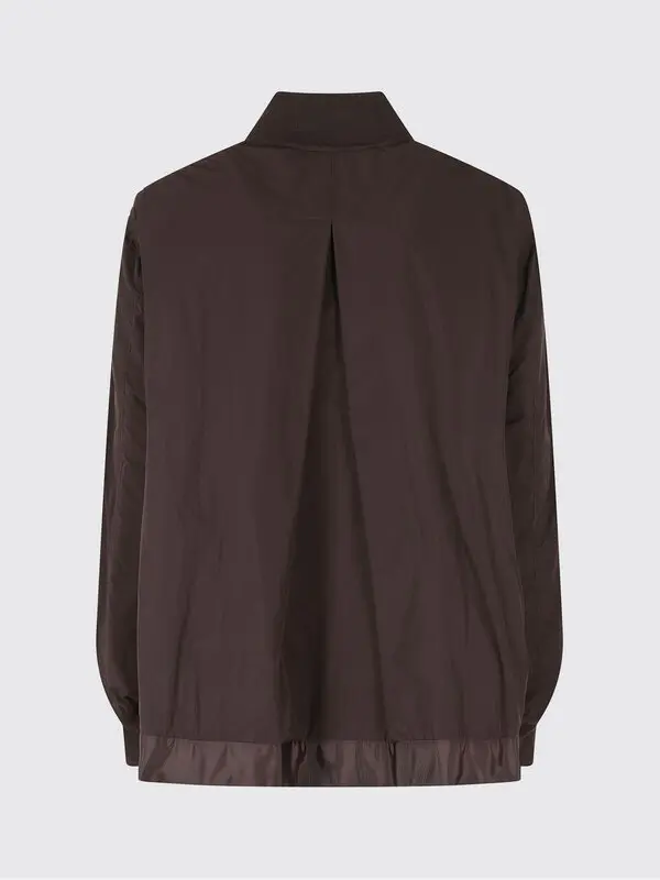 SEMICOUTURE Short Technical Fabric Bomber Jacket