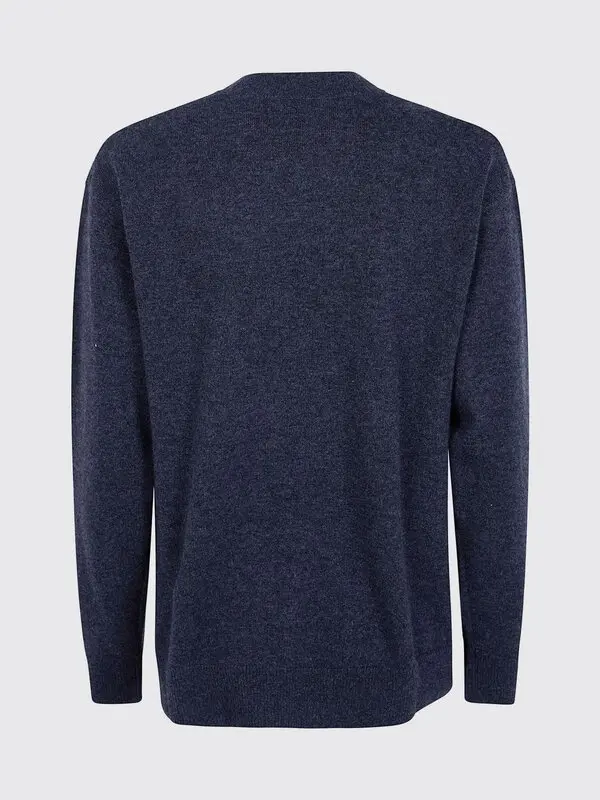 PAROSH P.a.r.o.s.h. Crewneck Sweater In Pure Cashmere With Dropped Shoulders - Grey