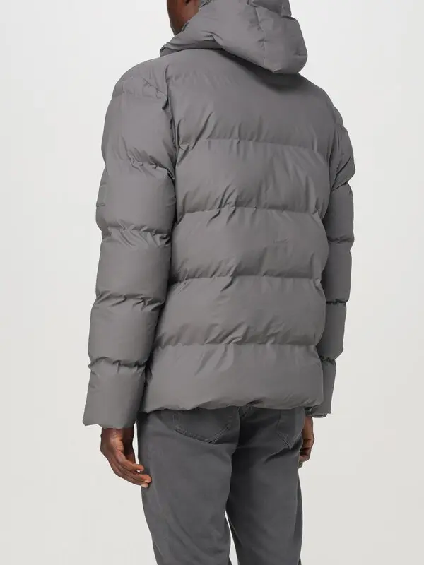 Rains Puffer Jacket With Drawstring Hood