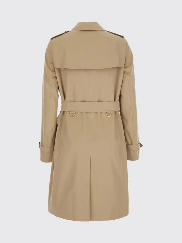 Burberry Double Breasted Cotton Trench Coat