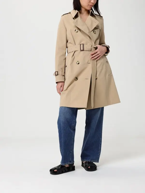 Burberry Cotton Double Breasted Trench Coat
