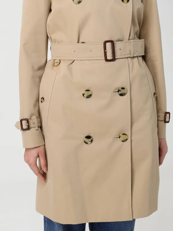 Burberry Cotton Double Breasted Trench Coat