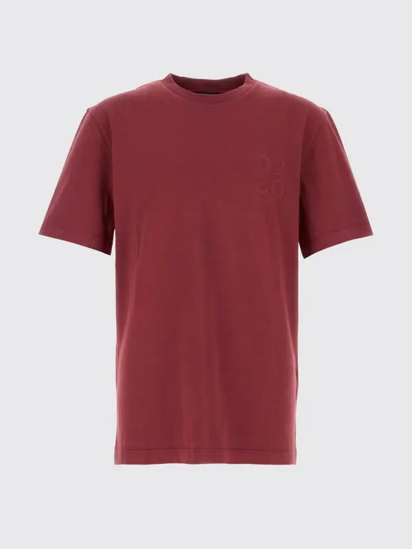 Dsquared2 Cotton T-shirt With Padded Shoulders And Crew Neck - Wine