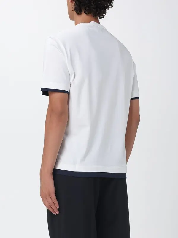Fendi Cotton T-shirt With Ff Monogram And Contrast Trims