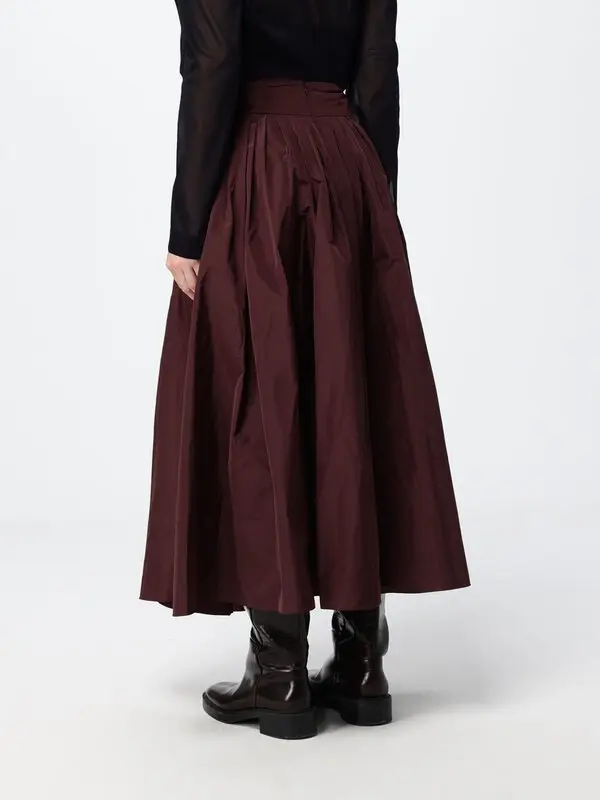 Max Mara High-waisted A-line Midi Skirt In Technical Fabric