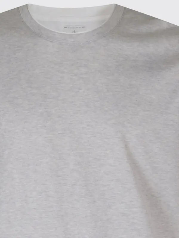 Eleventy Basic Design Short-sleeve Cotton Crew-neck T-shirt - Grey