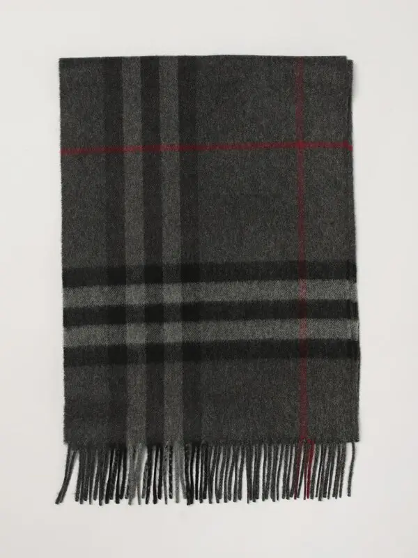 Burberry Vintage Check Cashmere Scarf With Fringed Edges