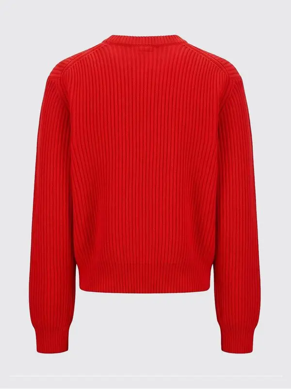 JIL SANDER Pure Wool Crewneck Sweater With Dropped Shoulders - Gold