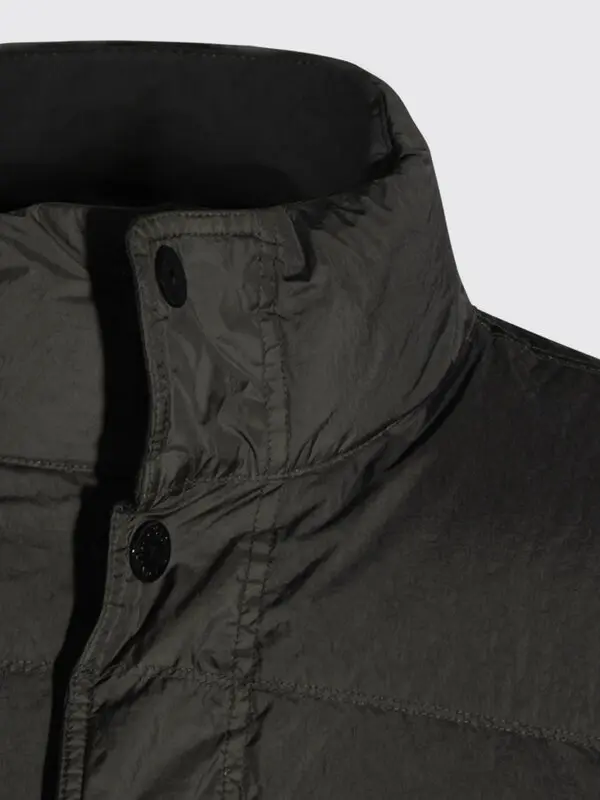 Stone Island Short Quilted Water-repellent Nylon Down Jacket - Grey