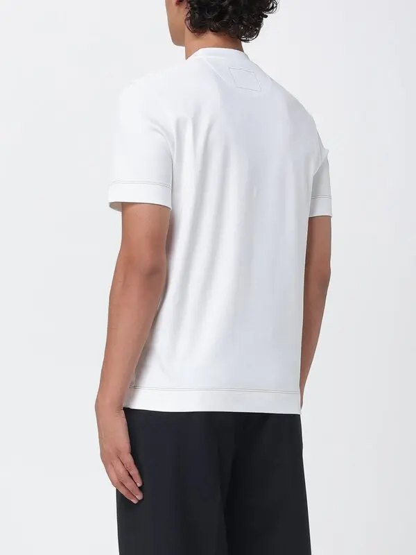 Fendi Cotton T-shirt With Patch Pocket And Applied Logo