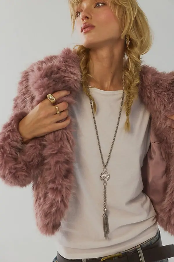 Free People Saskia Tassel Pendant Necklace - Silver