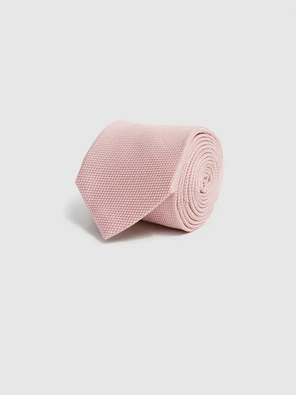 REISS Ceremony Tie Silk Textured