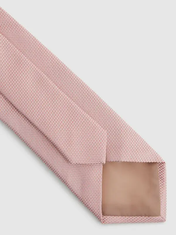 REISS Ceremony Tie Silk Textured